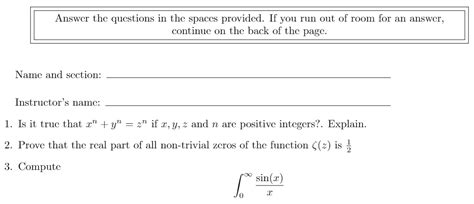 Typesetting Exams In Latex Overleaf Online Latex Redigeringsprogram