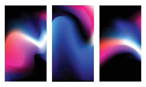 Set Of Abstract Trendy In Blending Gradient Color For Background Smooth Minimalist Color