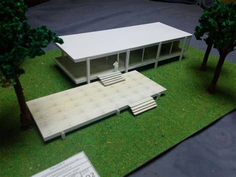 Maqueta De La Casa Farnsworth Mies Van De Rohe Maqueta Casa