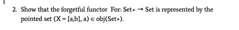 Solved Recall That The Functor Mor Cat → ﻿set Which Sends