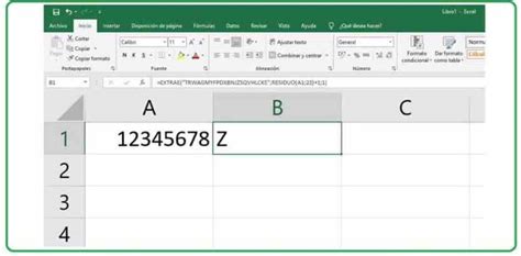 cómo calcular la letra del dni en excel