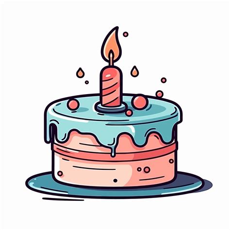 Birthday Cake Vector Ai Illustration 22876579 Vector Art At Vecteezy