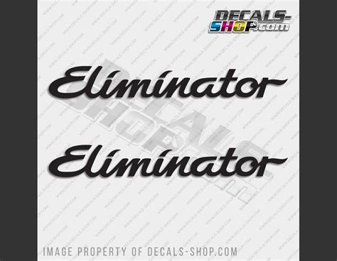 Eliminator Boat Logo Decals Set Of 2
