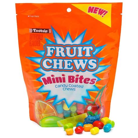Tootsie Fruit Chews Mini Bites Candy 9 Ounce Bag Candy Store