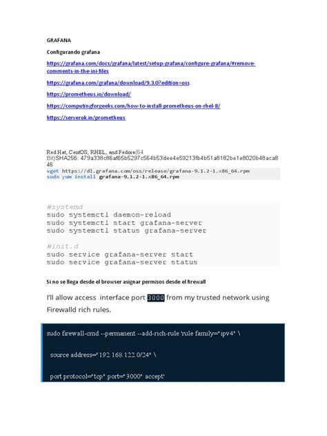 grafana prometheus instalacion pdf port computer networking