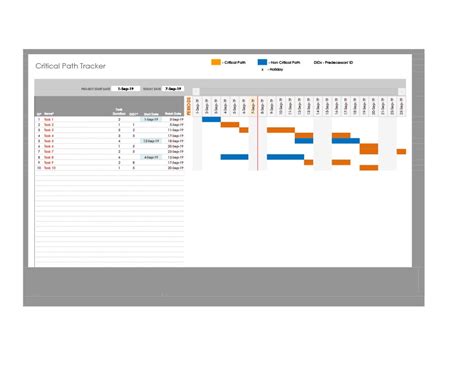 20 Free Critical Path Templates Ms Word Excel And Pdf Templatelab