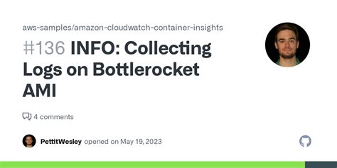 info collecting logs on bottlerocket ami · issue 136 · aws samples