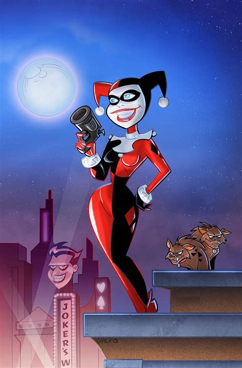 Gotham Girls Triptych Harley Quinn Bill Walko