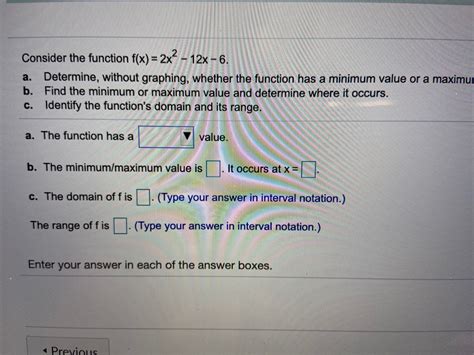 Answered Consider The Function Fx 2x 12x Bartleby