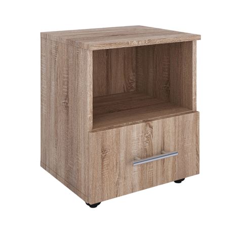 Dedeman Noptiera Camera Tineret Stefan Cu 1 Raft 1 Sertar Stejar Sonoma 40 X 48 X 35 Cm