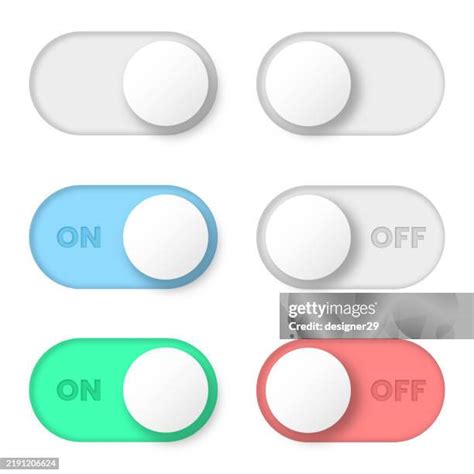 Switch Button Set Vector Design High Res Vector Graphic Getty Images