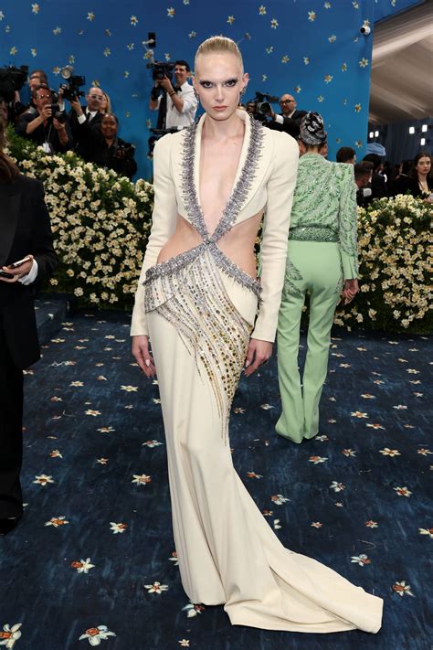 Alex Consani Lució 18400 Cristales De Swarovski En La Met Gala 2025