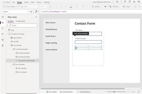 Power Apps Phone Number Formatting In A Form Input Mask