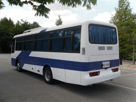 에어로타운 2002년식 롱바디 34인승 에어샾 보유차량 현대 주조선버스