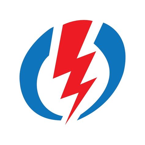 전기 아이콘 로고 벡터 디자인 서식 파일 프리미엄 벡터