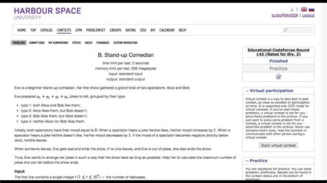 Codeforces 1792b Stand Up Comedian Youtube