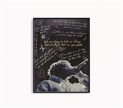 Juice Wrld Poster Rapper Posters