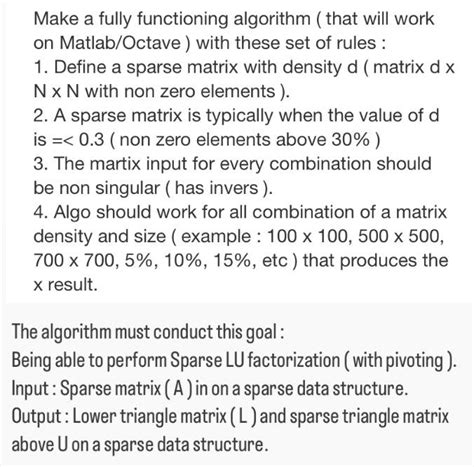 Solved Make A Fully Functioning Algorithm That Will Work On Chegg