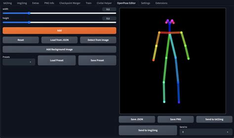 Stable DiffusionOpenpose EditorControlNet用のポーズ生成を簡単にする Gift by Gifted
