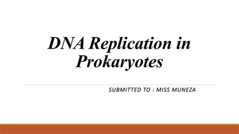 Prokaryotic Replication Presentation Pptx