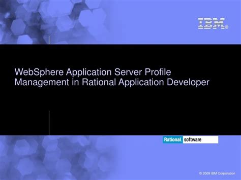 Ppt Websphere Profile Management In Rational Application Developer Powerpoint Presentation