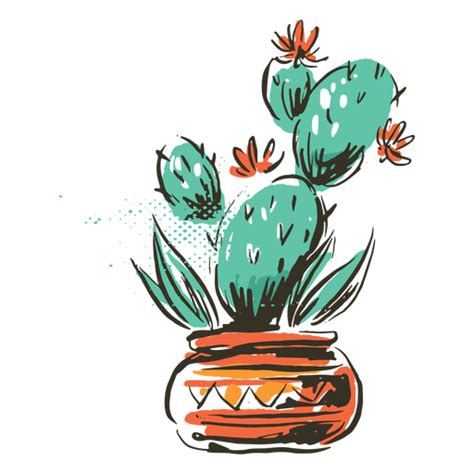 Cactus Plant Drawing