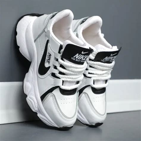 خرید و قیمت کتونی دخترانه نایک ترند سفید مشکی