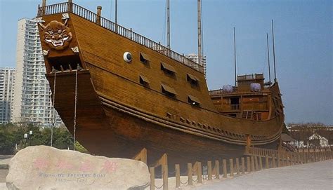 Ancient Chinese Wooden Ships As Long As Noahs Ark Rcreation