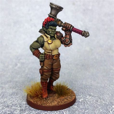 3d Print Of Female Half Orc Blacksmith By Sonicsledgehammer
