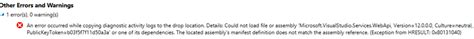 Error In TFS Build Could Not Load File Or Assembly Microsoft VisualStudio Services
