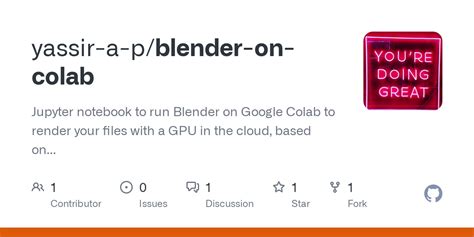 GitHub Yassir A P Blender On Colab Jupyter Notebook To Run Blender On Google Colab To Render