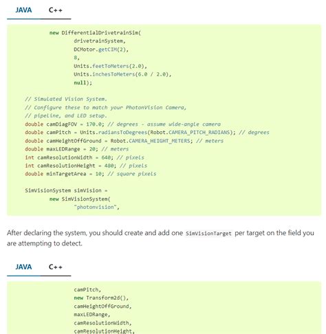 Code Examples In Photonlib Docs Are Cut Offare Incorrect · Issue 176