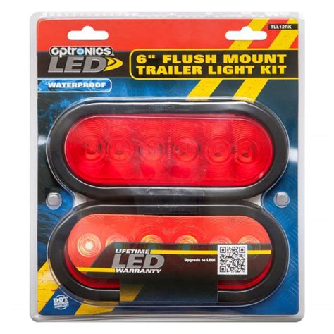 Optronics® Tll12rk Stl12 Series 6 Red Oval Grommet Mount Led