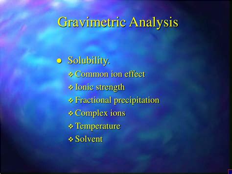 PPT Gravimetric Analysis PowerPoint Presentation Free Download ID