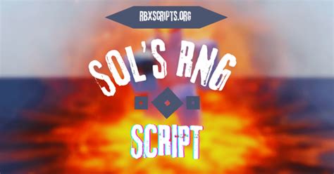 New Sols RNG Script RBX Scripts