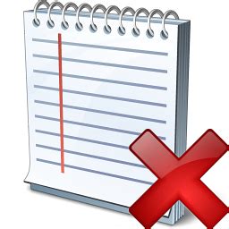 IconExperience V Collection Notebook Delete Icon