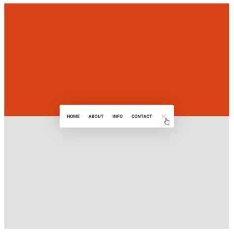 closing menu with nice animation coding code css css3 html html5 javascript jquery menu