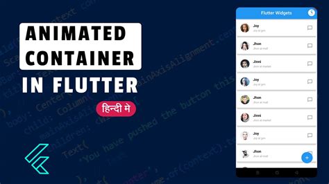 animated container in flutter flutter animation tutorial flutter