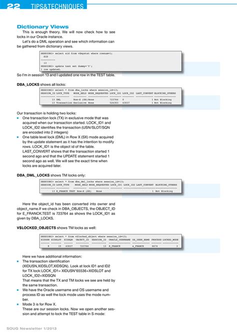 Oracle Table Lock Modes Pdf