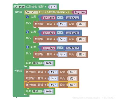 用米思齐（mixly）或者arduino制作红外线遥控灯 米思齐项目 csdn博客