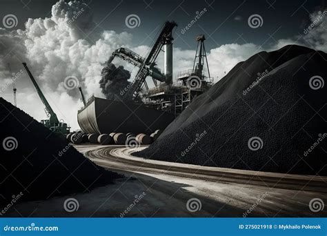 Mining And Transportation Of Coal Neural Network Ai Generated Stock