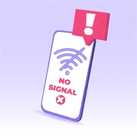 Premium Vector Mobile Phone Weak Wifi Signal 3d Vector Illustration