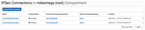 redundant vpn connection to oracle cloud using bgp cato learning center
