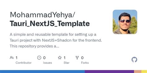 GitHub MohammadYehya Tauri NextJS Template A Simple And Reusable Template For Setting Up A