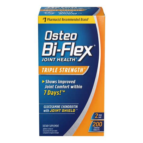 Osteo Bi Flex Triple Strength Caplets 200 Ct Bjs Wholesale Club