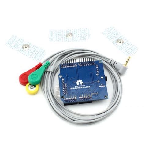 Buy Ekgemg Shield For Arduino With Cables And Electrodes Online In