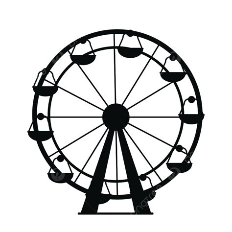 Ferris Wheel Silhouette Simple