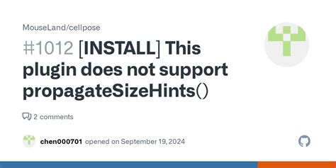 Install This Plugin Does Not Support Propagatesizehints · Issue