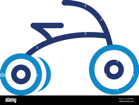 Simple Tricycle Or Bike With Three Wheels Symbol Stock Vector Image And Art Alamy