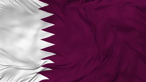Qatar Flag Seamless Looping Background Looped Bump Texture Cloth